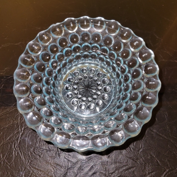 Other | Vintage Light Blue Bubble Pattern Glass Bowl B5 | Poshmark